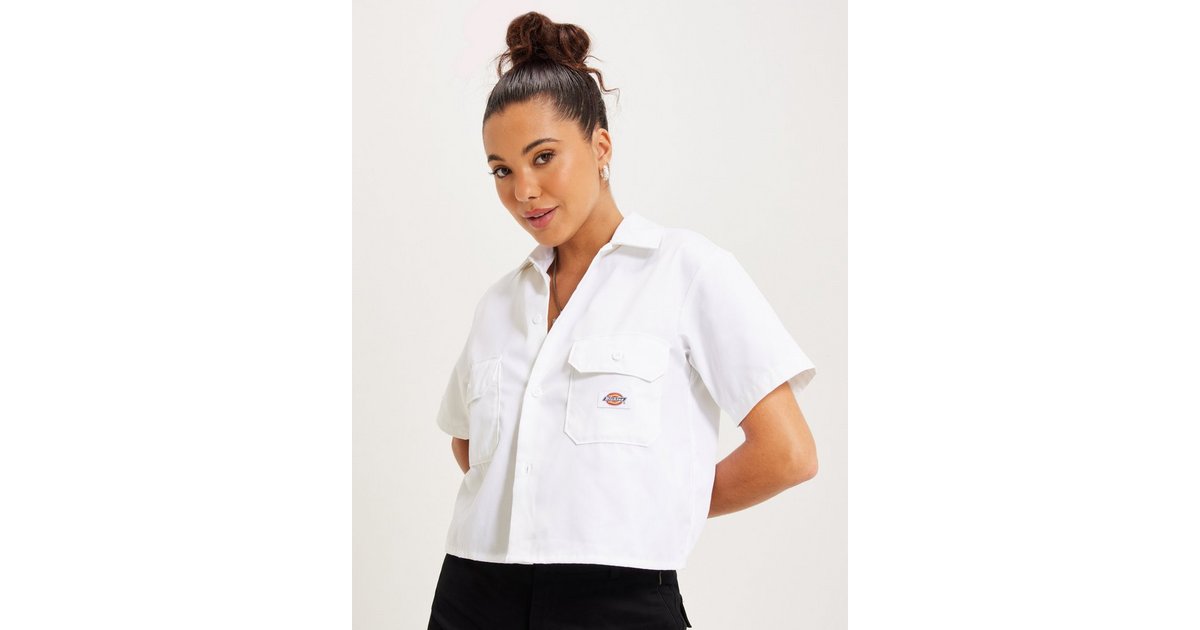 Buy Dickies Work Shirt Ss W Rec White