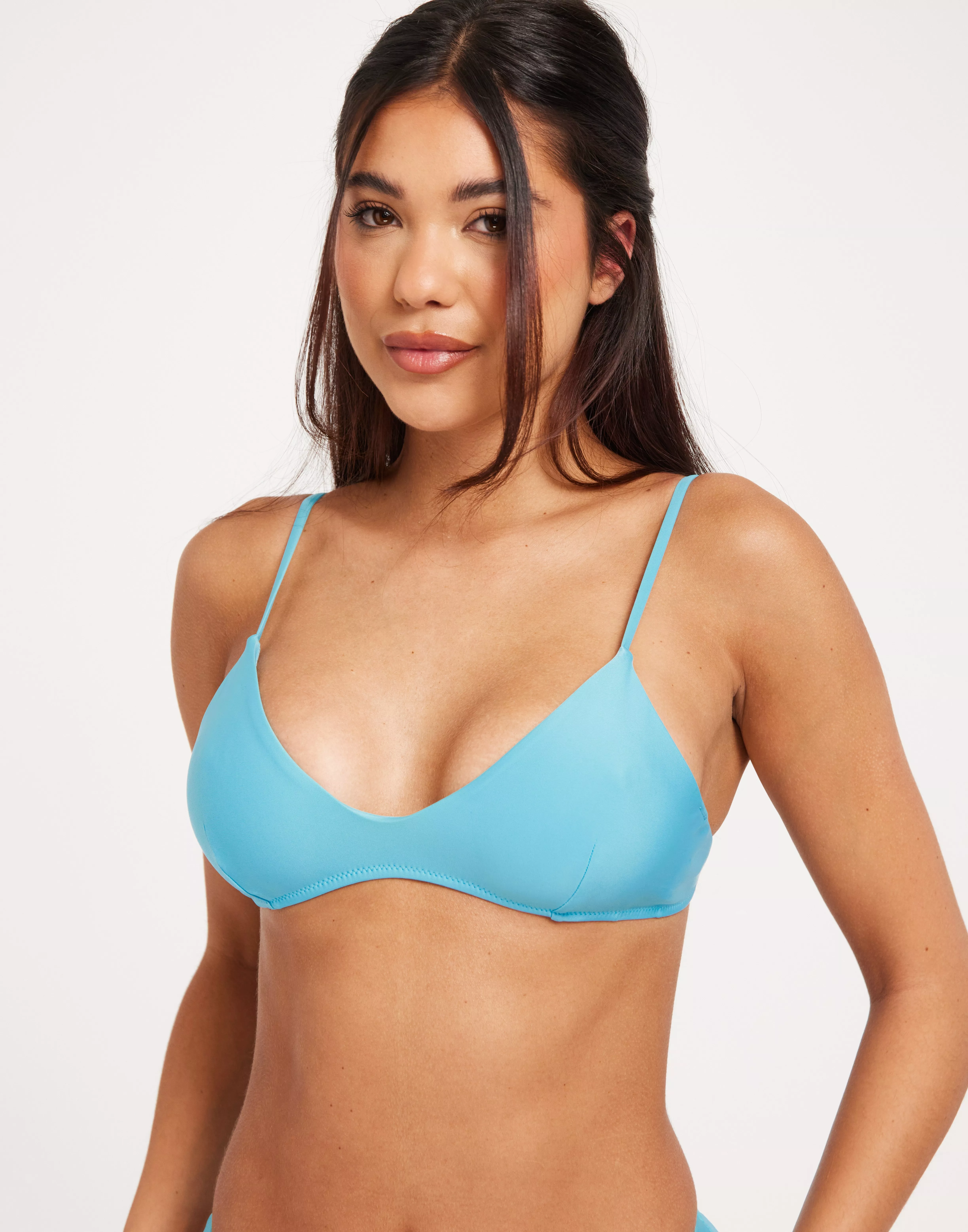 Köp Nelly Heartshape Bikini Top Blå